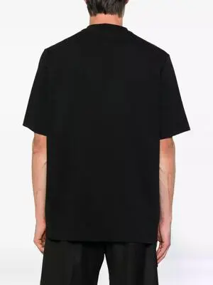 RHUN Logo-embroidered Cotton T-shirt - Black