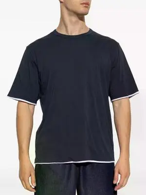 Theory Contrasting-trim T-shirt - Blue