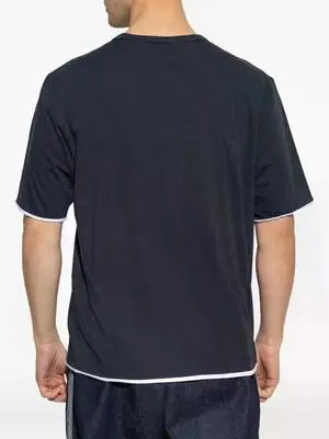 Theory Contrasting-trim T-shirt - Blue