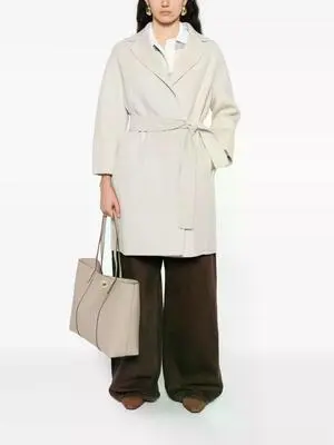 Max Mara Belted Lapel Coat