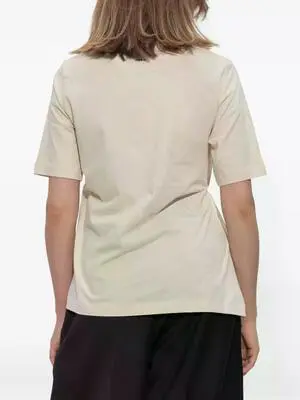 Kenzo Safety Pin-detail Gathered T-shirt - Neutrals