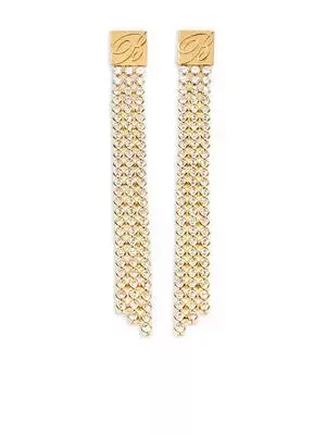 Blumarine Crystal-embellished Drop Earrings - Gold
