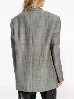 JIL SANDER Satin-lapel Checked Jacket