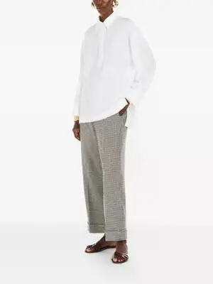 Max Mara Adelfi Checked Wide-leg Trousers