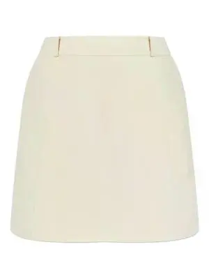 JIL SANDER Wool Mini A-line Skirt