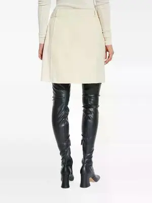 JIL SANDER Wool Mini A-line Skirt