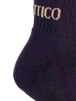 Attico Flag-logo Cotton Mid-calf Socks