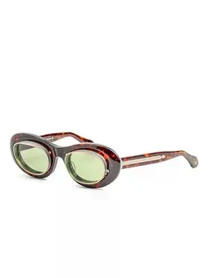 Matsuda Oval-frame Sunglasses - Brown
