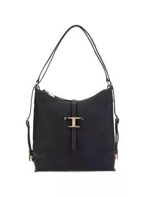 TOD'S Small T Timeless Shoulder Bag - Black