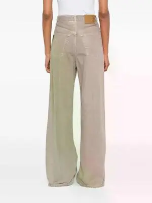 HAIKURE Pleated Wide-leg Jeans