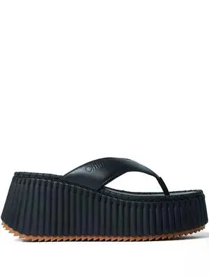 Chloé 80mm Platform Toe-post Sandals