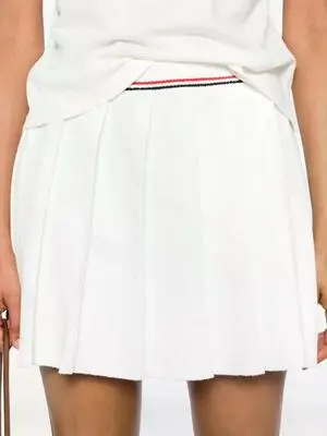 Miu Miu Cotton-blend Pleated Skirt