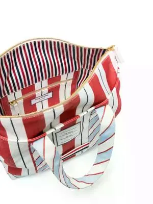 Thom Browne Signature Stripe-pattern Tote Bag