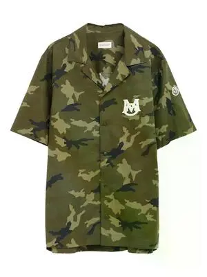 Moncler Logo-patch Camouflage Shirt