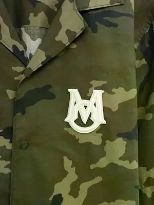 Moncler Logo-patch Camouflage Shirt