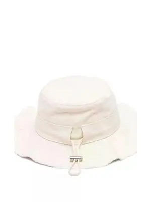 Jacquemus Frayed Brim Flat Crown Hat