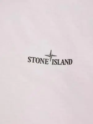 Stone Island Logo-print Cotton T-shirt - Pink
