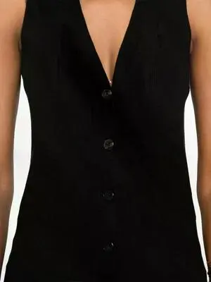 ANINE BING Silk-blend Vest