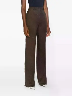 Max Mara Linen High-waisted Trousers