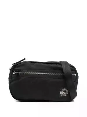 Stone Island Compass-patch Belt Bag - Black