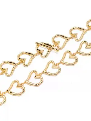 Maje Heart-motif Chain-link Necklace