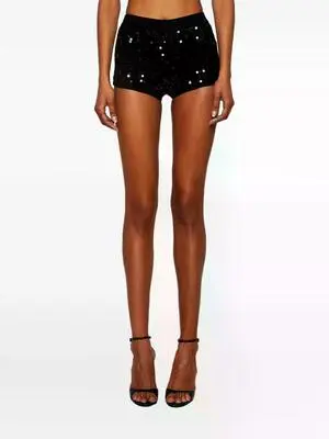 David Koma Sequin-embellished Shorts