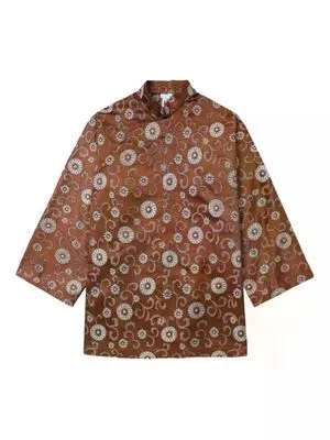 Comme Des Garçons Floral-print Blouse