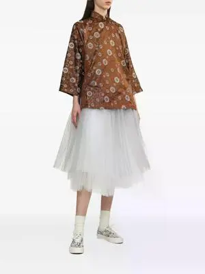 Comme Des Garçons Floral-print Blouse