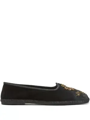 Malìparmi Bead-embellished Ballet Flats
