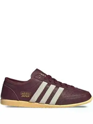 Adidas Japan Decon Three-stripe Leather Sneakers - Red