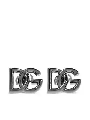 Dolce & Gabbana Dg-logo Earrings - Silver
