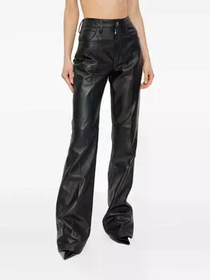 Attico Paneled Leather Trousers