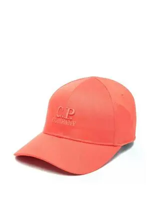 C.P. COMPANY Logo-Embroidered Cap Red