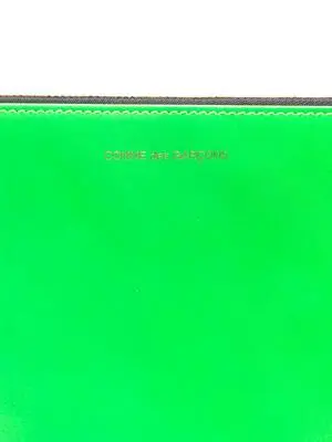 Comme Des Garçons Logo-print Clutch - Blue