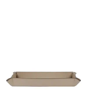 Smythson Small Panama Leather Rectangular Trinket Tray