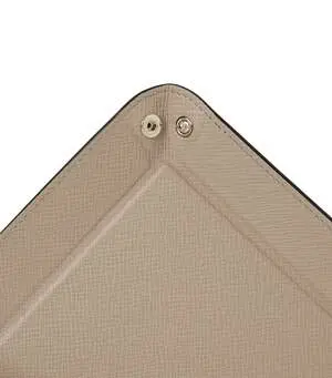 Smythson Small Panama Leather Rectangular Trinket Tray