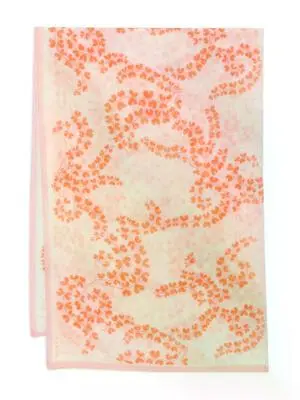 LANVIN Floral-print Silk Scarf - Pink