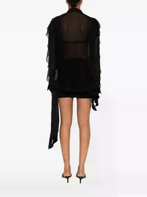 Blumarine Ruffled Silk Shirt