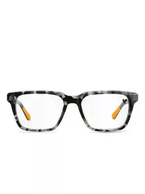Shinola Rectangular Flexon Spring-hinge Glasses - Black