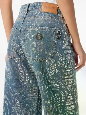 Philipp Plein Rhinestone-embellished Jeans