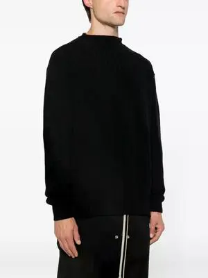 Rick Owens Mock Neck Long Sleeve Sweater