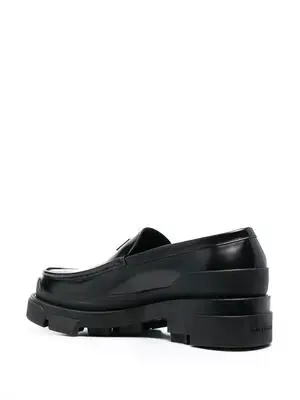 Givenchy Embossed-logo Leather Loafers