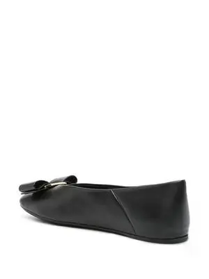 FERRAGAMO Vara Bow Leather Ballet Flats