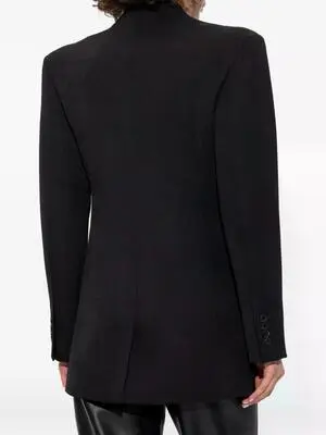 Attico Padded-shoulder Wool Blazer