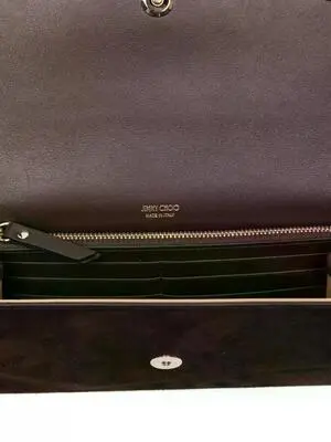 JIMMY CHOO Envelope Suede Clutch - Brown