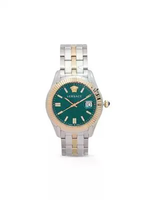Versace Greca Time 40mm Timepiece - Silver