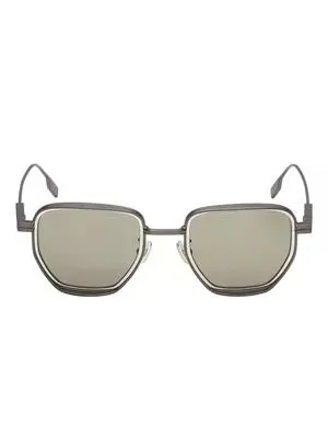 Zegna Square-frame Sunglasses - Silver