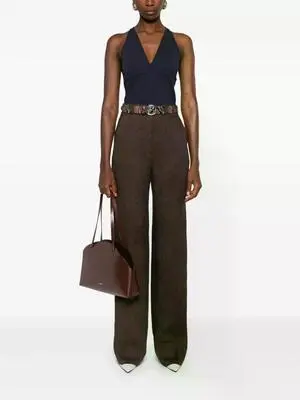 Max Mara Linen High-waisted Trousers