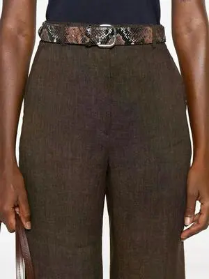 Max Mara Linen High-waisted Trousers
