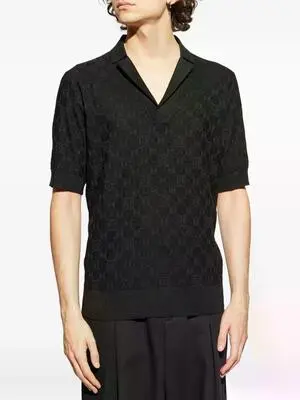 Dolce & Gabbana Dg-patterned Polo Top